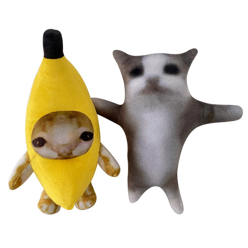 Banana Cat Happy Cat Plush Toy Banana Cat Doll Toy Funny Doll Banana ...