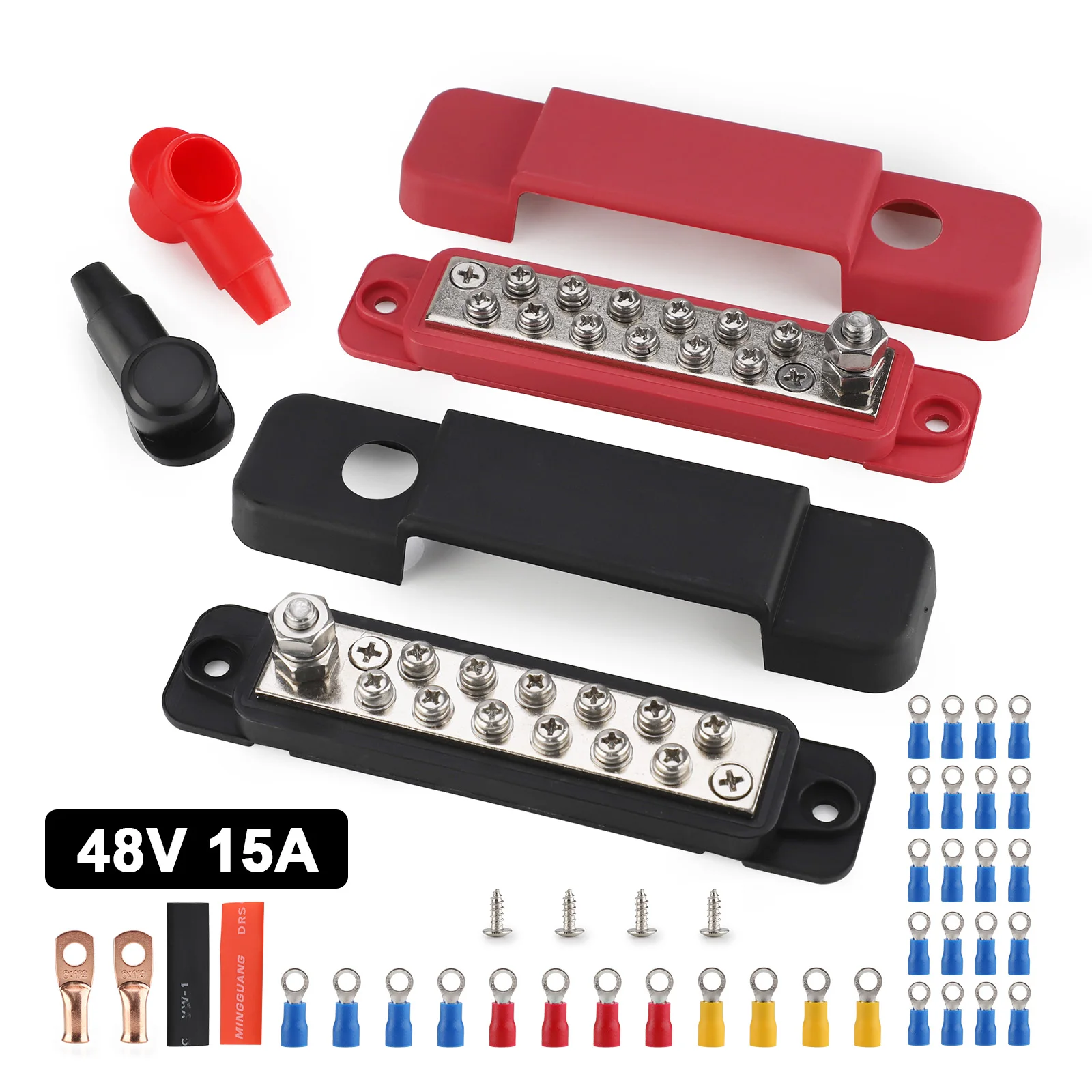 Power-Distribution-Block-12V-150A-1-4-Stud-Marine-Bus-Bar-12-Volt-DC ...