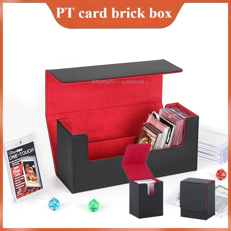 Premium Trading Cards Storage Box Large Capacity Card Case Holds 37 ...
