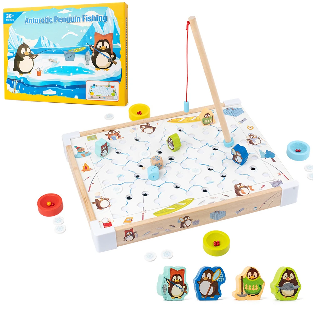 New-Fishing-Board-Game-Set-Penguin-Breaks-Ice-Adventure-Parent-child ...