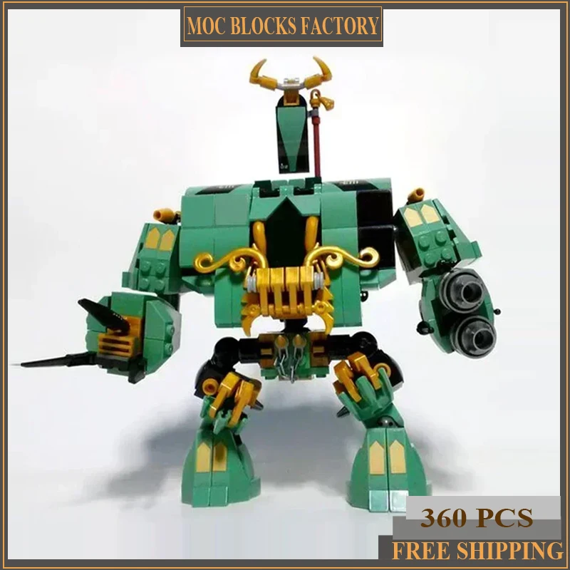 Game-Military-Model-Moc-Building-Brick-Hammer-Assault-Mech-Technology ...