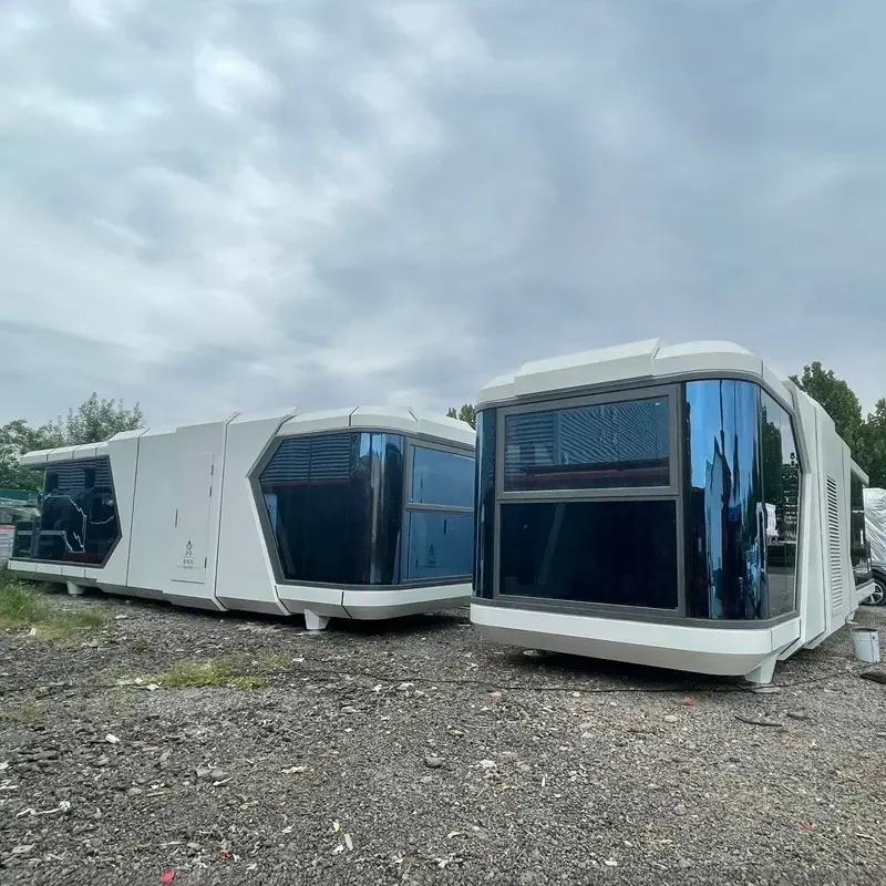 High-End-Life-Living-Mobile-Container-Hotel-Prefabricated-Futuristic ...