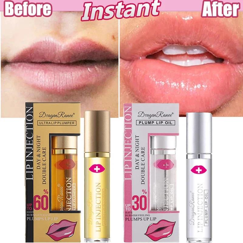 Instant-Lips-Plumper-Oil-Serum-Extreme-Volumising-Lip-Gloss-Repair-Lip ...