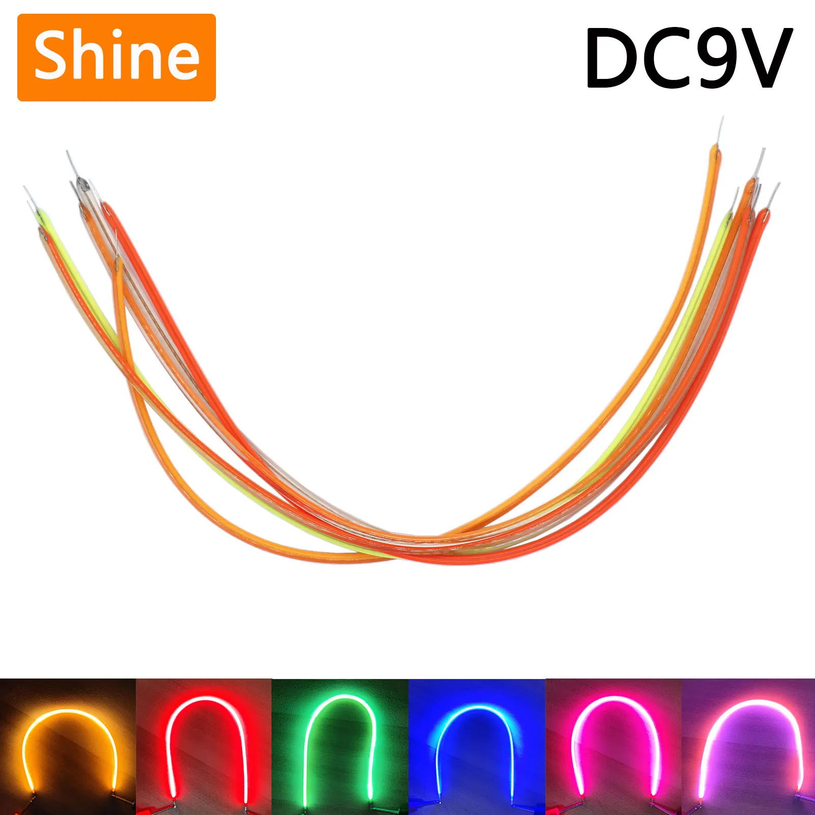 LED Filament 185mm Purple Edison Bulb LED DC 9V LED COB Filament Lamp ...