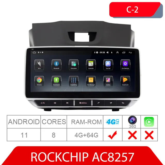 10.25 ” Android 11 Car Multimedia Player For Chevrolet TrailBlazer S-10 ...