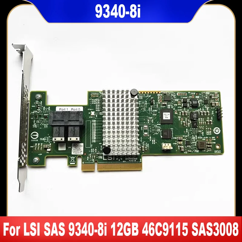 Original For LSI SAS 9340-8i Array Card SAS3008 12GB Pass-Through ...