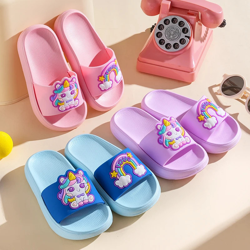 Girls Slippers for Kids Toddler 2 to 3 4 5 6 7 8 Years Pink Blue ...