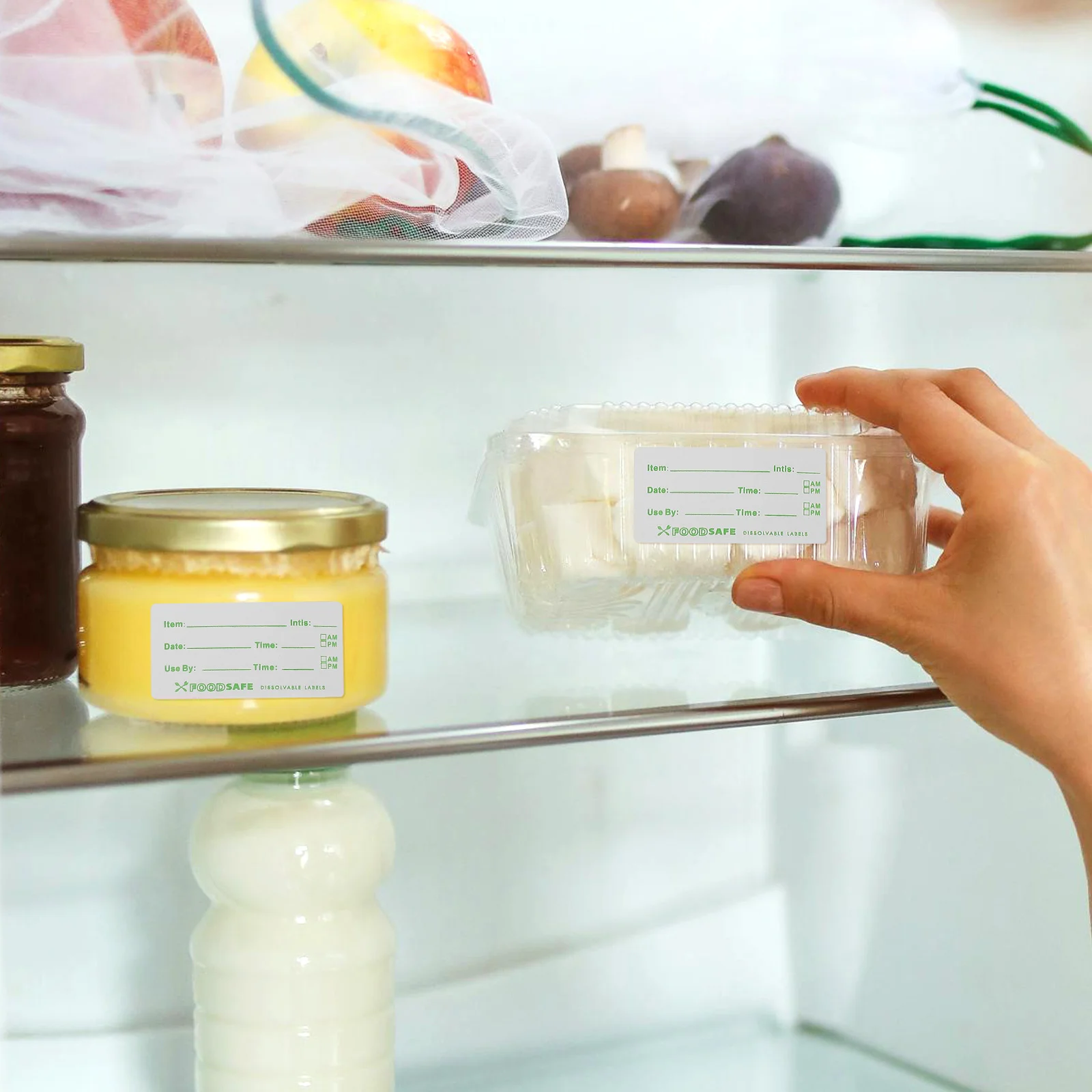 1 Roll Refrigerator Date Labels Small Expiration Sticker Removable Food ...