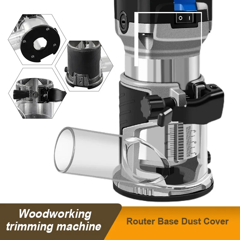 Router-Base-Dust-Cover-Wood-Milling-Cutter-Base-Trimming-Machine-Wooden ...