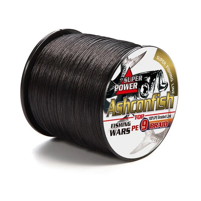 Ashconfish 9 Strands PE Braided Fishing Line Round Multifilament ...