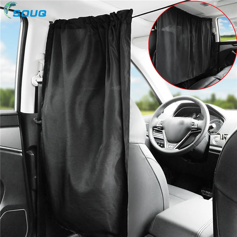 2pcs Set Of Car Partition Curtains Car Privacy Partition Curtains Rear