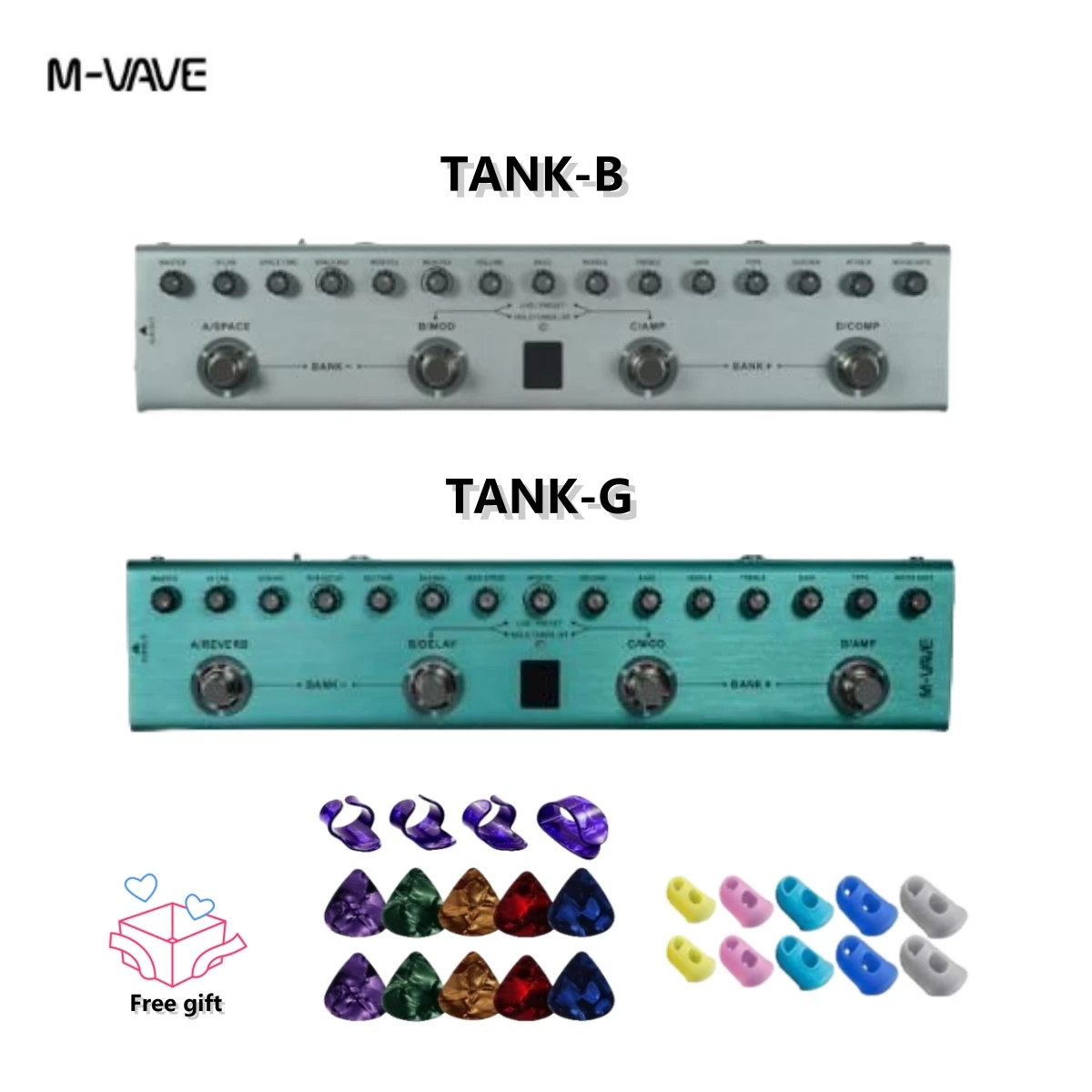 M-VAVE-Tank-G-Pure-Digital-Guitar-Multi-Effects-Pedal-Rechargeable-36 ...