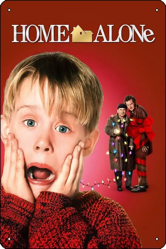 home-alone-Art-Print-Metal-Tin-Sign-Plaque-Man-Cave-Wall-8x12-Inch-Wall ...