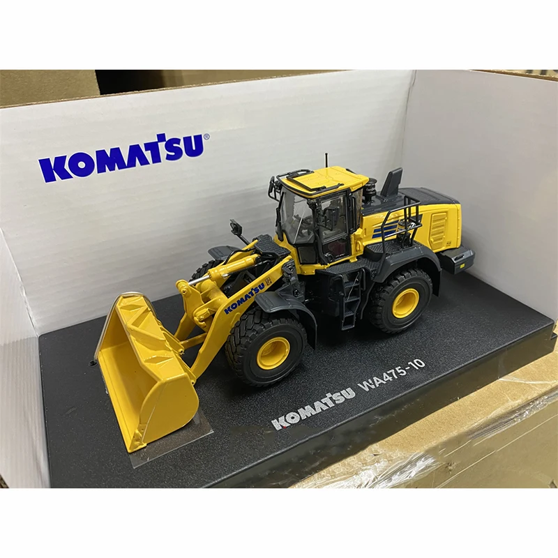 Diecast 1:50 escala komatsu WA475 10 liga roda carregador empilhadeira modelo de carro 8146 ...