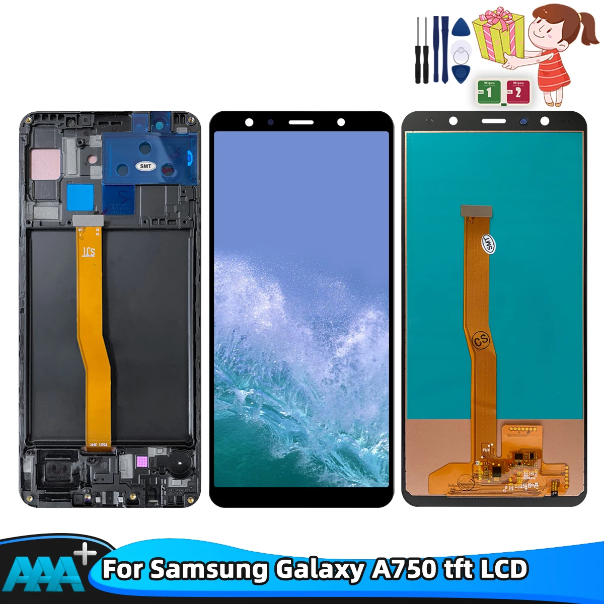 AAA+ Quality For Samsung Galaxy A7 2018 A750 A750F A750FN/DS Display ...