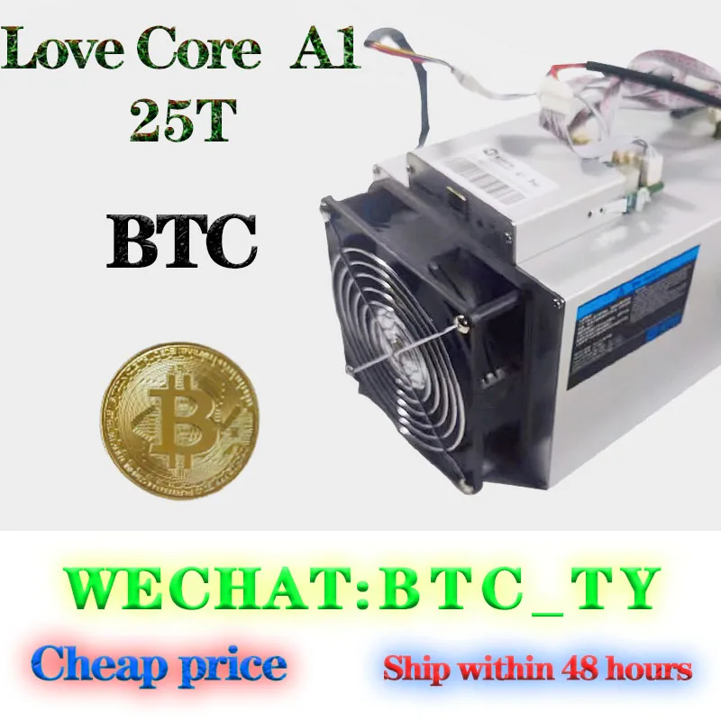 Free-Shipping-BTC-BCH-BSV-Miner-Love-Core-A1-25T-With-PSU-Economic ...