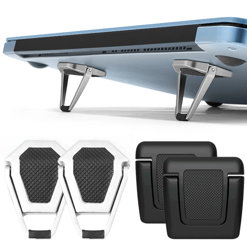 Metal Foldable Laptop Stand Non-slip Base Bracket Support For Macbook ...