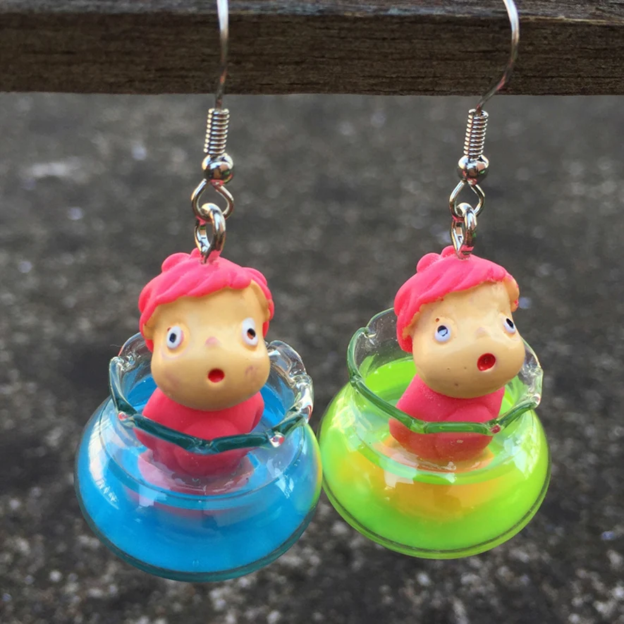 Funny-Fish-Tank-Cute-Kids-Acrylic-Earrings-for-Women-Lovely-Cartoon ...