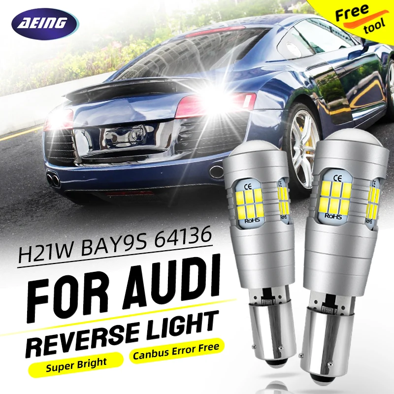 2pcs-H21W-LED-Reverse-Backup-Lights-Blubs-BAY9S-64136-Canbus-Error-Free ...
