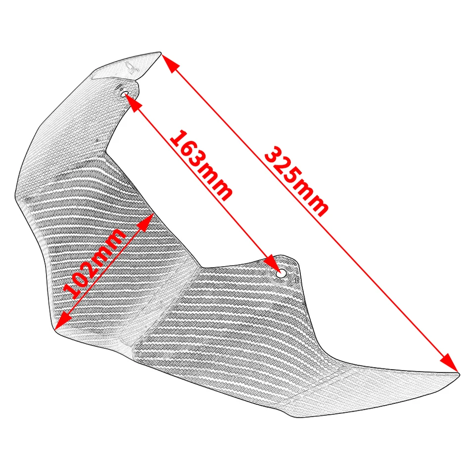 Motorcycle Front Tire Fender Beak Nose Cone Aerodynamic Winglet Wind ...