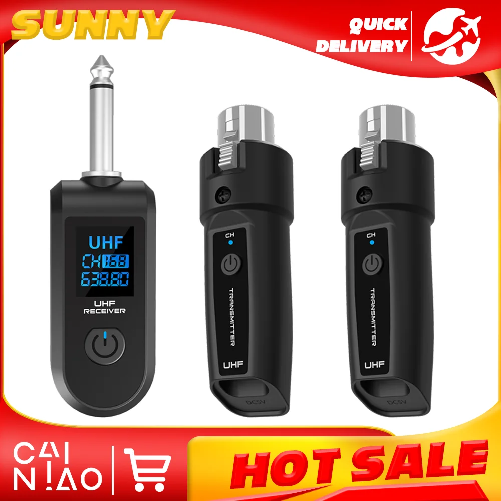 UHF-Wireless-Microphone-Converter-XLR-Transmitter-and-Receiver ...