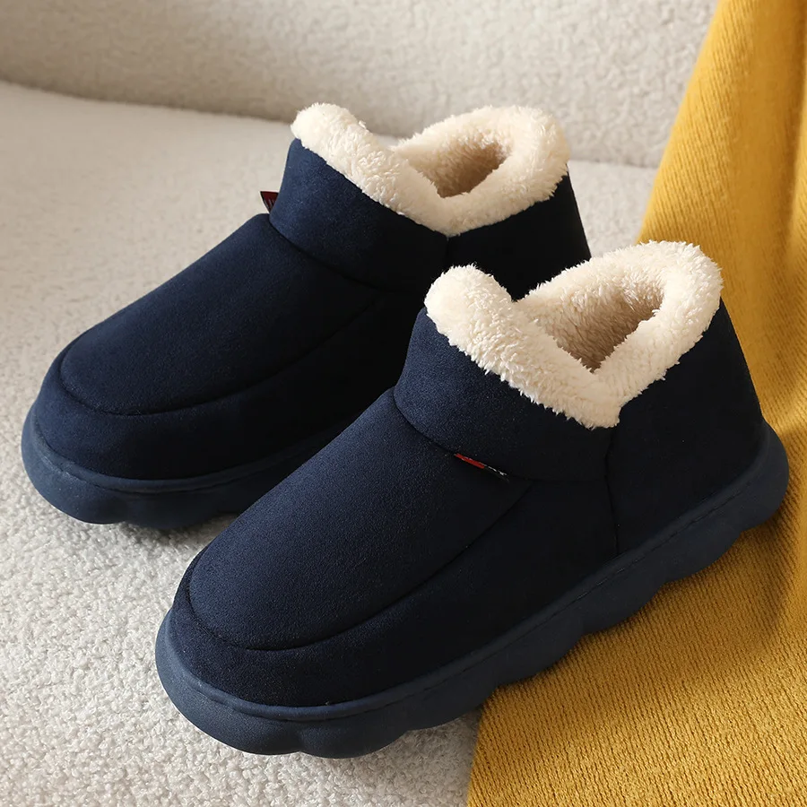 Kidmi-Men-Plush-Fur-Slippers-Winter-Warm-Outdoor-Fluffy-Soft-Cotton-Men ...