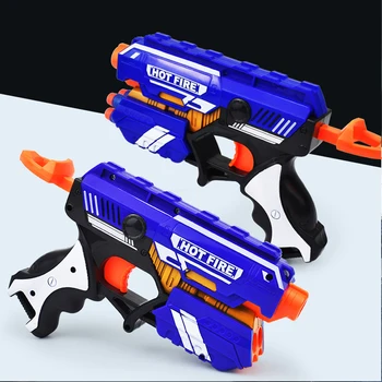 HOT Children's Manual Soft Bullets Toy Gun Kits For Nerf Darts Toy ...
