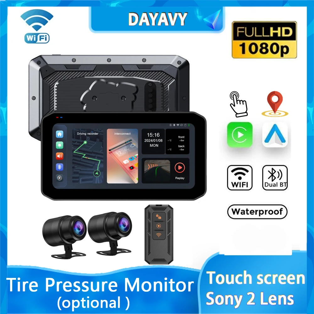 6-25-Inch-1080P-Motorcycle-Drive-Recorder-Waterproof-With-Dual-BT-GPS ...