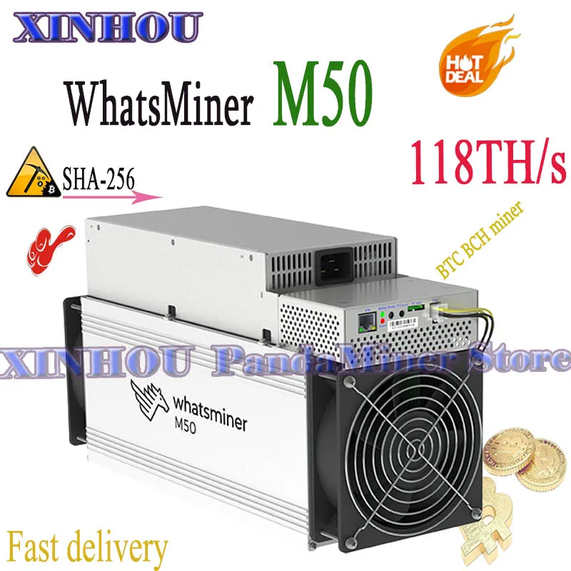 New-Whatsminer-M50-miner-118TH-s-SHA256-Bitcoin-Asic-miner-better-than ...