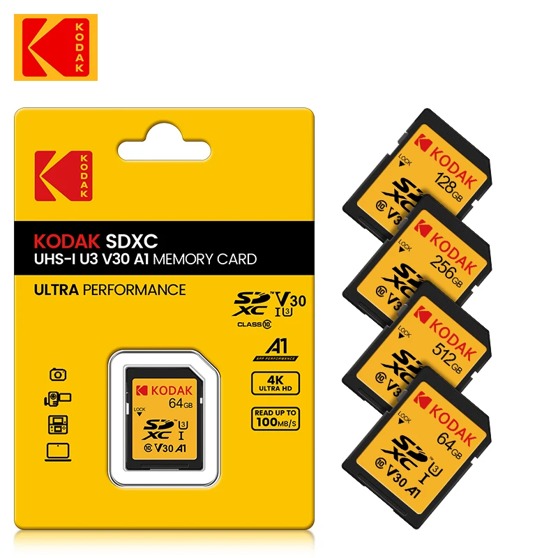 Kodak-Extreme-Pro-SD-Card-512GB-256GB-128GB-64GB-Flash-Memory-Card-SDXC ...