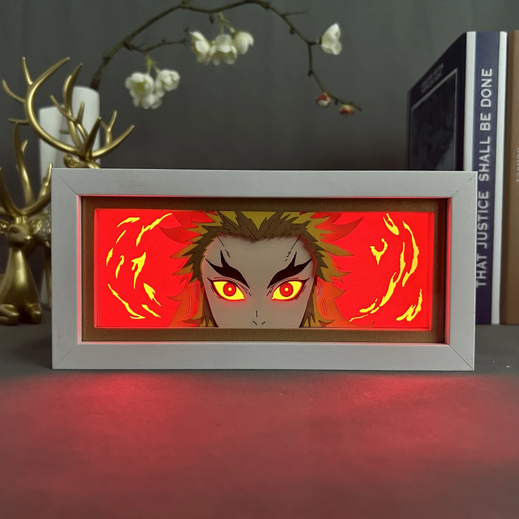 Caja-de-luz-Led-Demon-Slayer-Kyojuro-Rengoku-Hoom-decoraci-n-de ...
