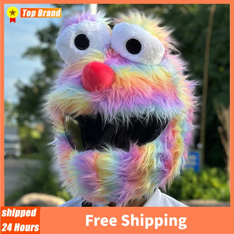 Motorhelm-Covers-Cartoon-Pluche-Helm-Beschermhoes-Helm-Full-Face-Covers ...