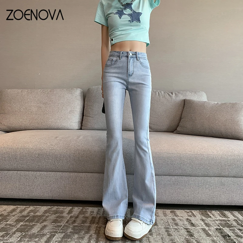 ZOENOVA-Harajuku-Street-Casual-Simple-Solid-Color-Women-s-Jeans-2024 ...