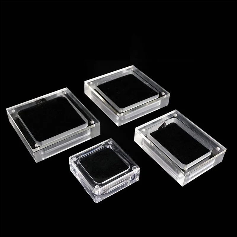 Acrylic Transparent Display Stand Jewelry Box Display Boxes Pendant ...