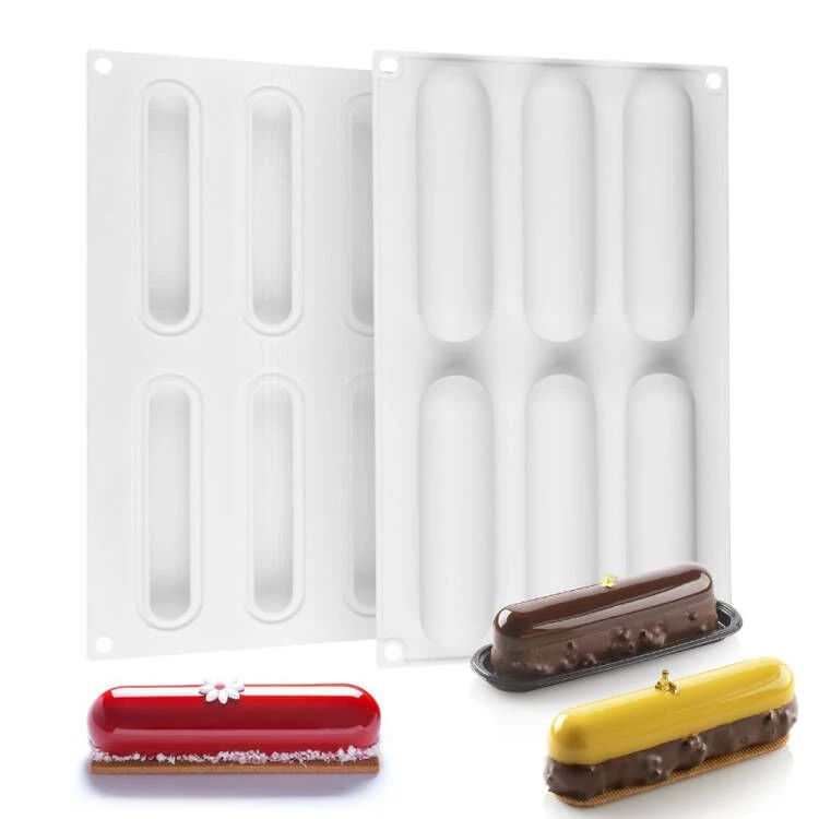 SILIKOLOVE 3D Long Strip Silione Molds for Mousse Cake Silicone Baking ...