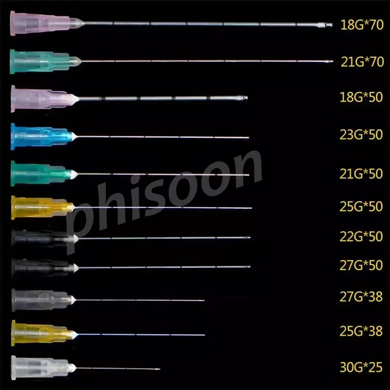 Fine Micro Korea Cannula Needle Tips 18G21G22G25G/27G/30G Plain Ends ...