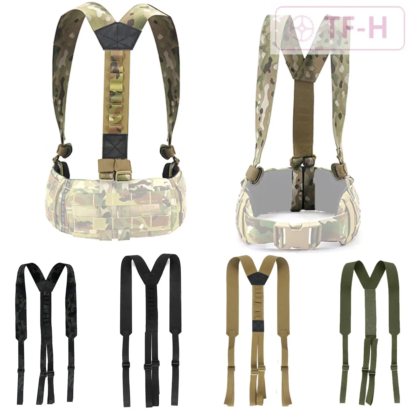 Hunting Strap Harness Shoulder Strap Suspenders For Molle Tactical Cp ...