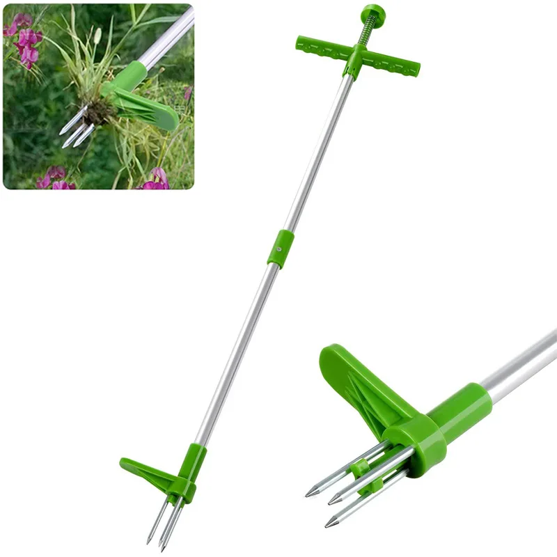 Portable-Long-Handle-Weed-Remover-Durable-Garden-Lawn-Weeder-Outdoor ...