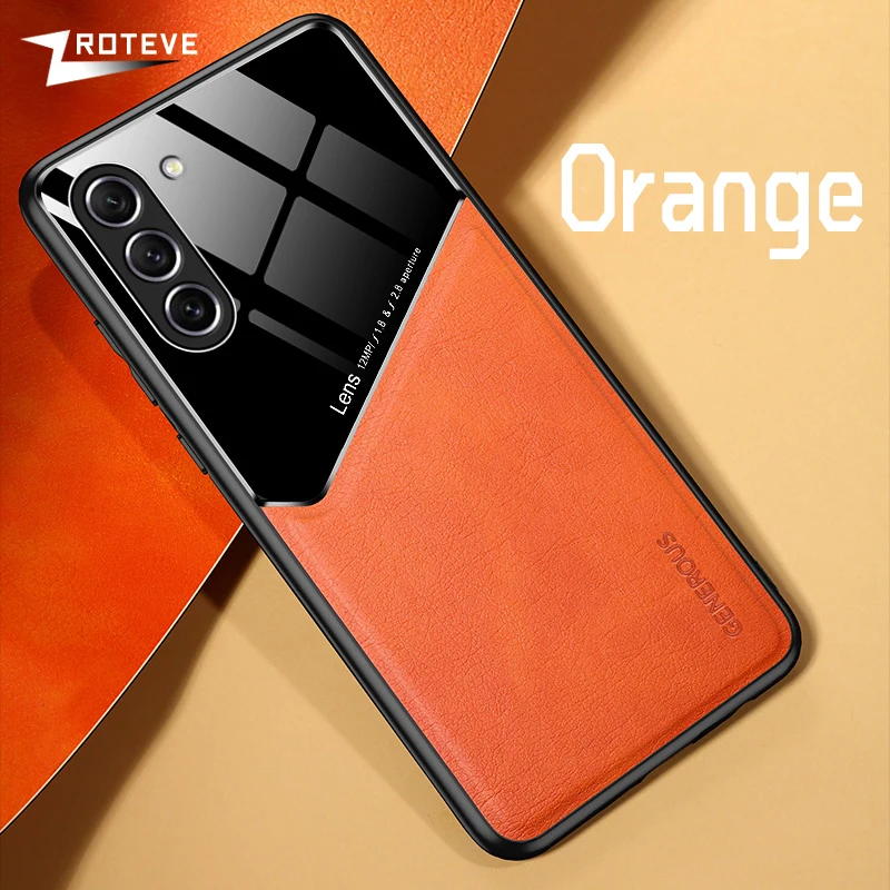 S24 Ultra Case Zroteve PU Leather Car Magnetic Hard PC Cover For ...