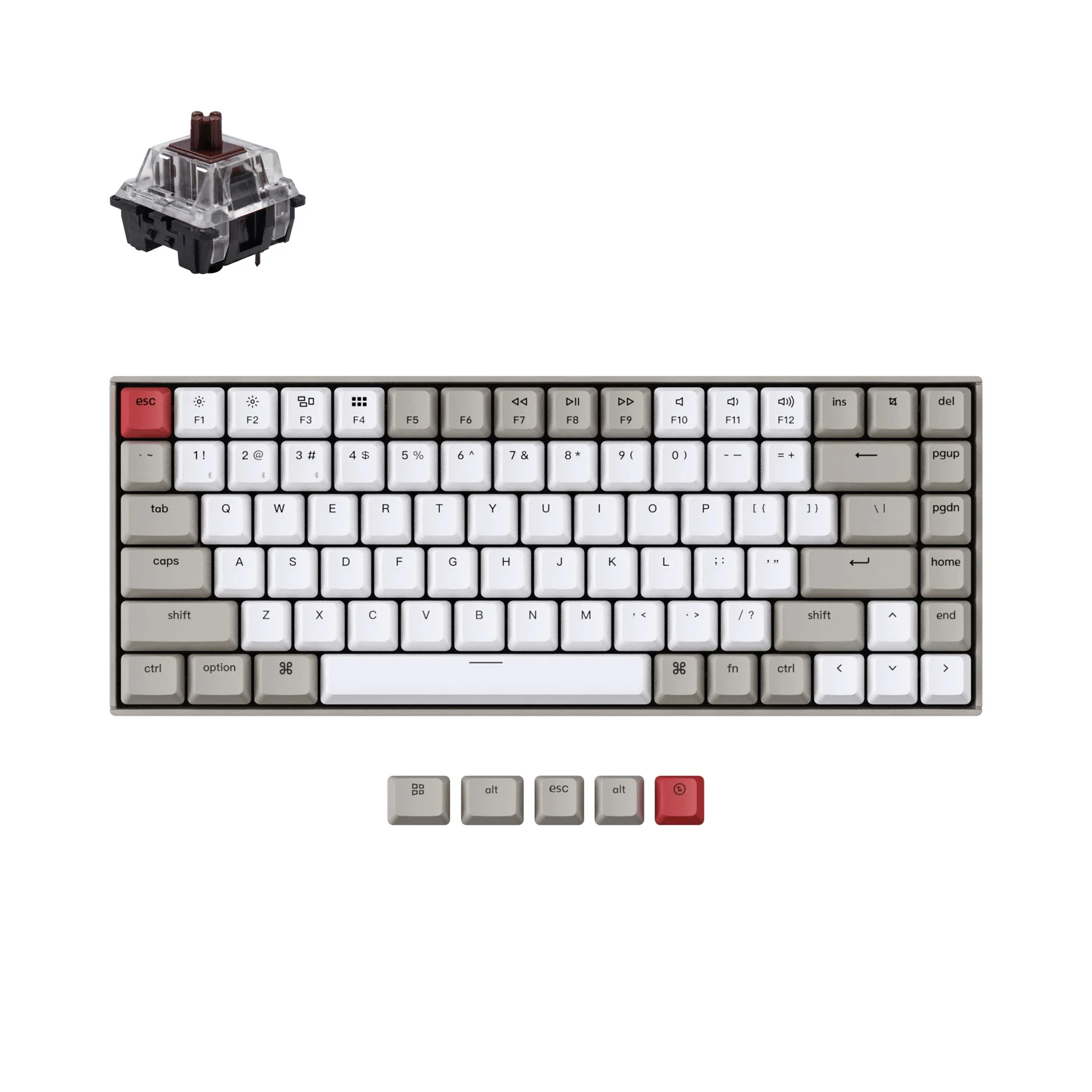 Keychron-K2-K-75-Layout-84-Keys-Bluetooth-Wireless-Mechanical-Gaming ...