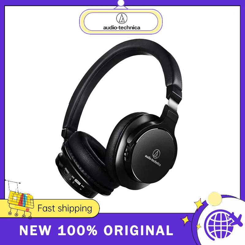 Audio-Technica-ATH-SR5BT-Bluetooth-Wireless-On-Ear-High-Resolution-Audio-Headphones-with-Mic-For ...