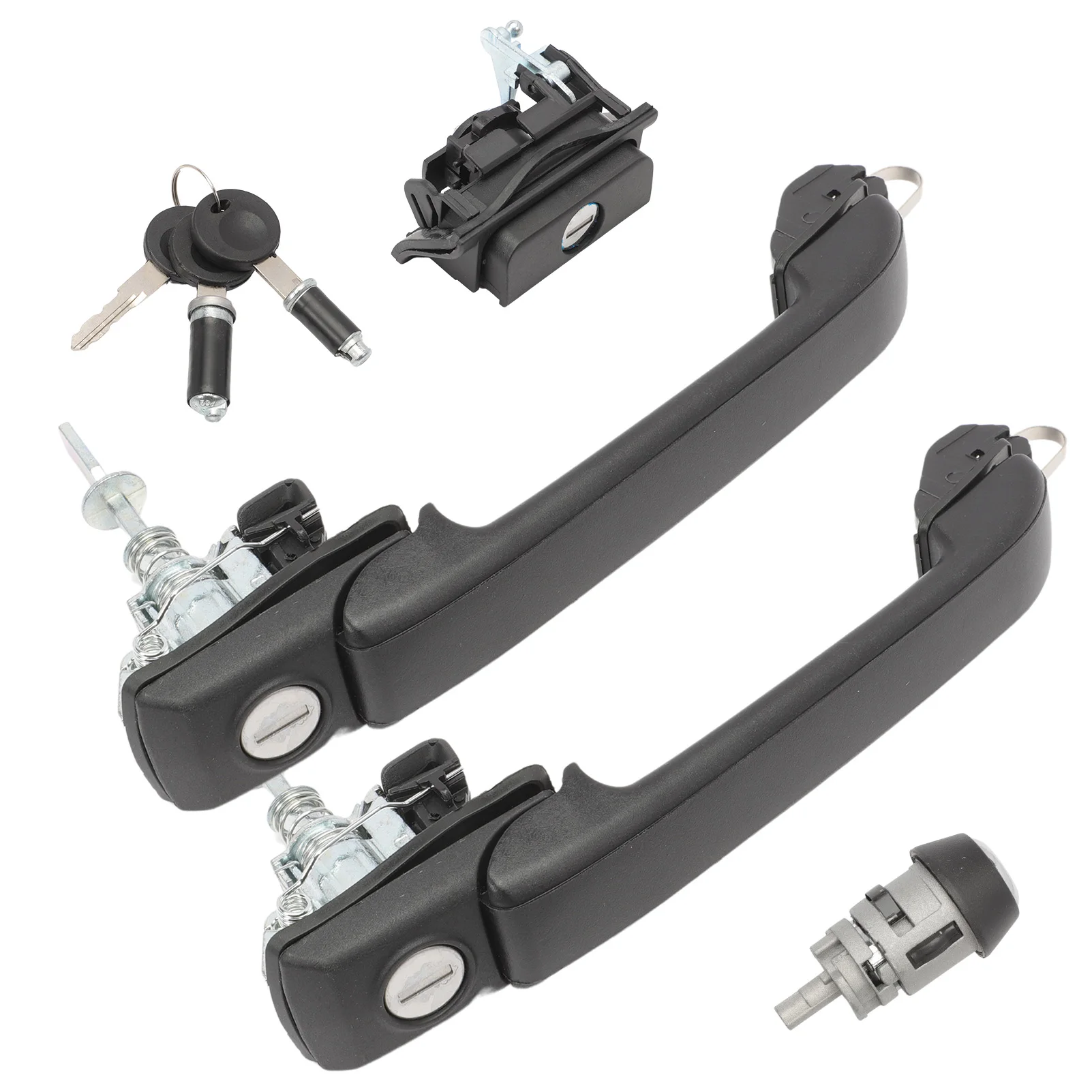 1 Set Ignition Lock Door Handle Lock Key Tailgate Lock Switch Tank Left ...