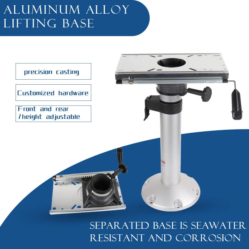 Marine-Seat-Base-Manual-Adjustment-Aluminium-Alloy-Boat-Seat-Pedestal ...