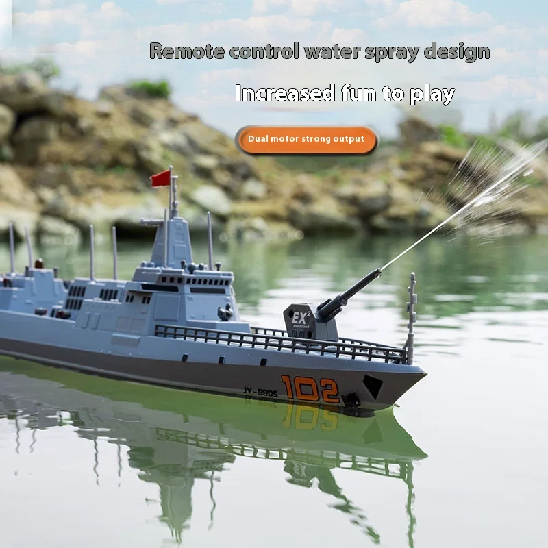 JJRC-Remote-Control-Battleship-Warship-Boats-Large-Rc-Ship-Electric ...