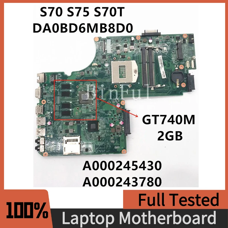 Mainboard For Toshiba Satellite L70 C70 S70 C75 A S75 A Laptop ...