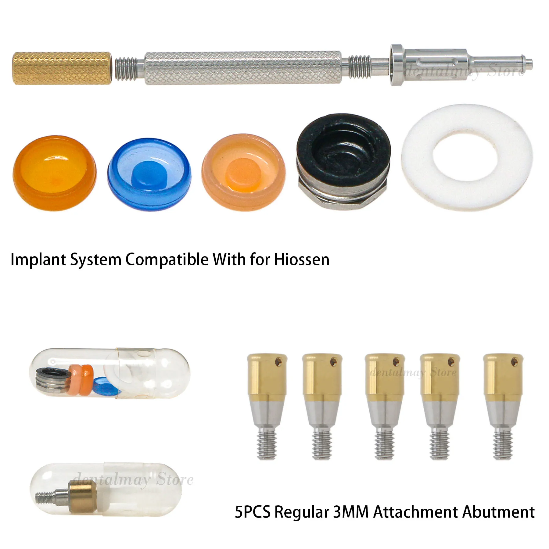Dental-Implant-Regular-Abutment-Overdenture-Male-Caps-Kits-Locator-Core ...