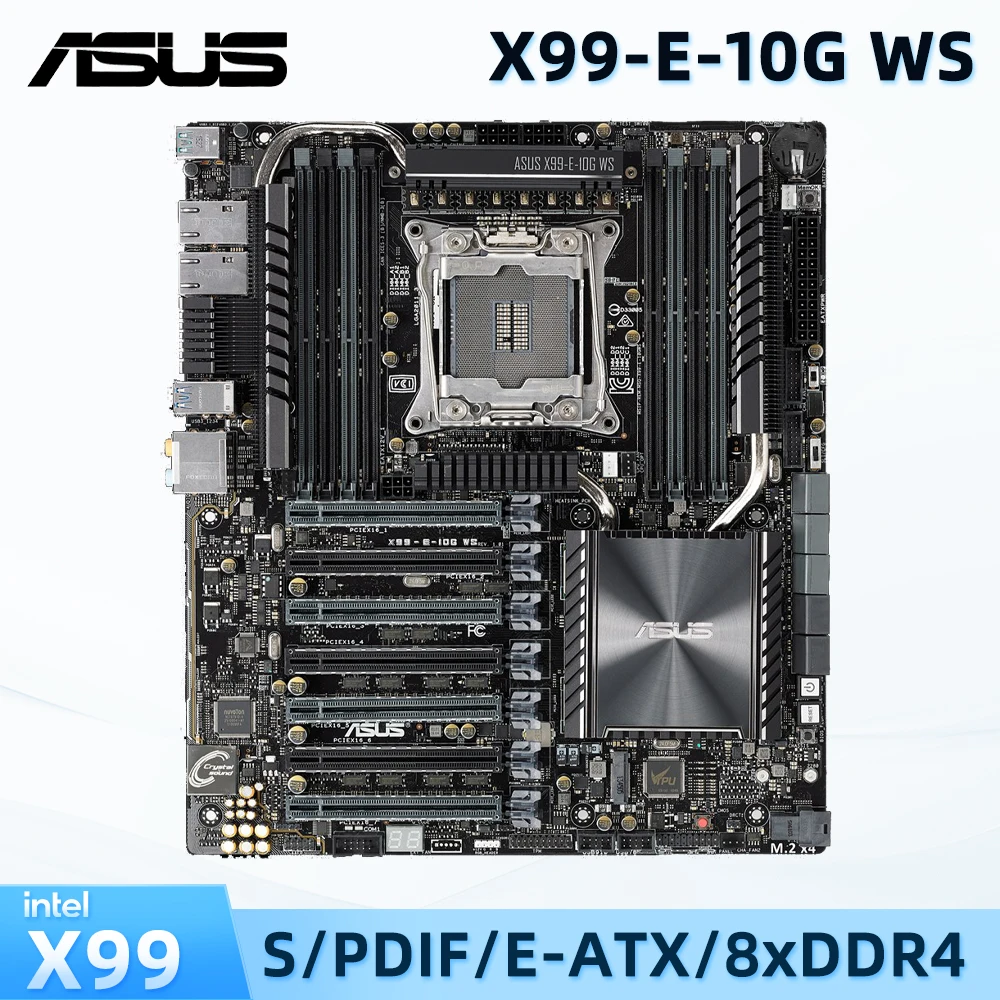 ASUS-X99-E-10G-WS-Mainboard-X99-suporta-Intel-Xeon-E5-2680-V4-E5-2650 ...