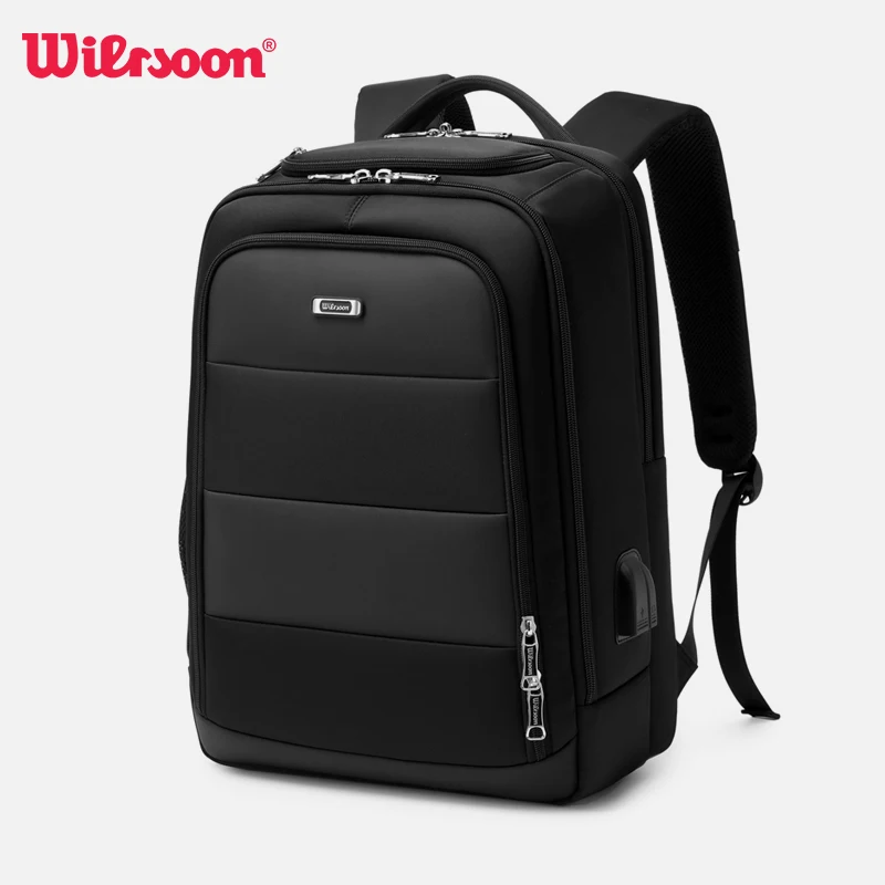 Wiersoon-Fashion-Men-Backpacks-USB-Charging-Laptop-Backpack-School ...