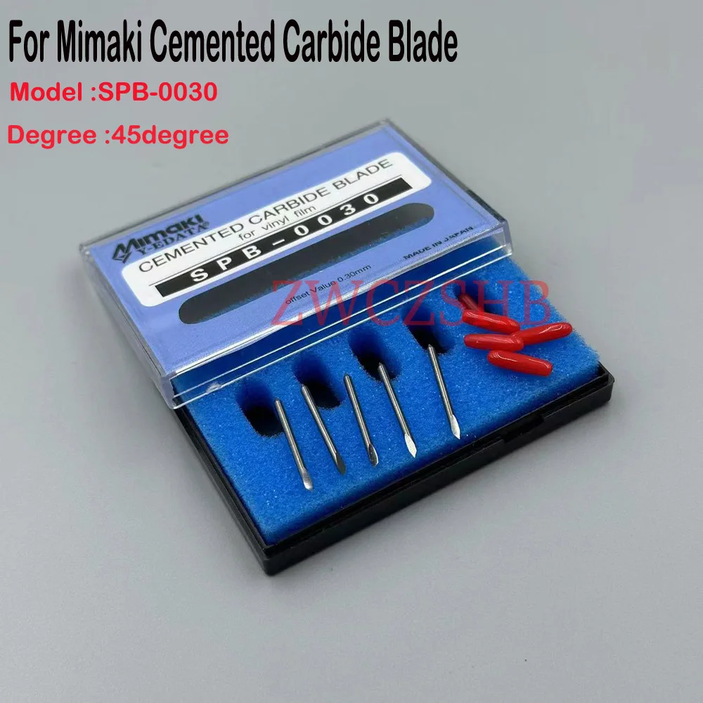 5PCS-Mimaki-Cutting-SPB-0030-Blade-Knife-45-Degree-Cemented-Carbide ...