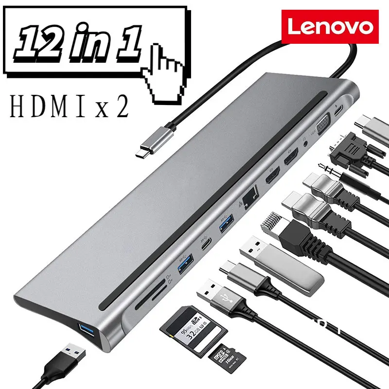 USB-C-Dock-Dual-HDMI-Dual-Screen-Dual-Display-Adapter-Hub-USB-Type-C ...